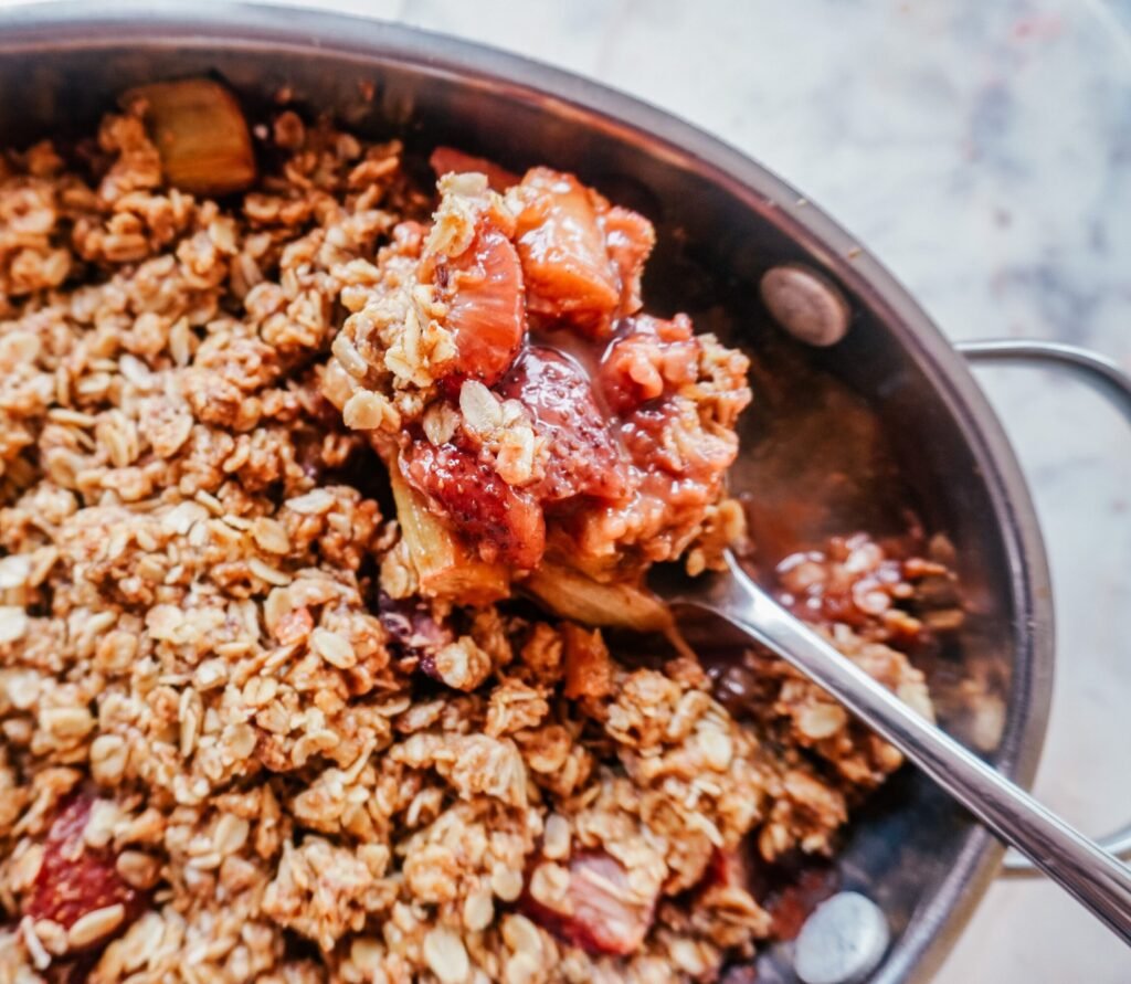 Strawberry Rhubarb Crisp - Francesca Zani