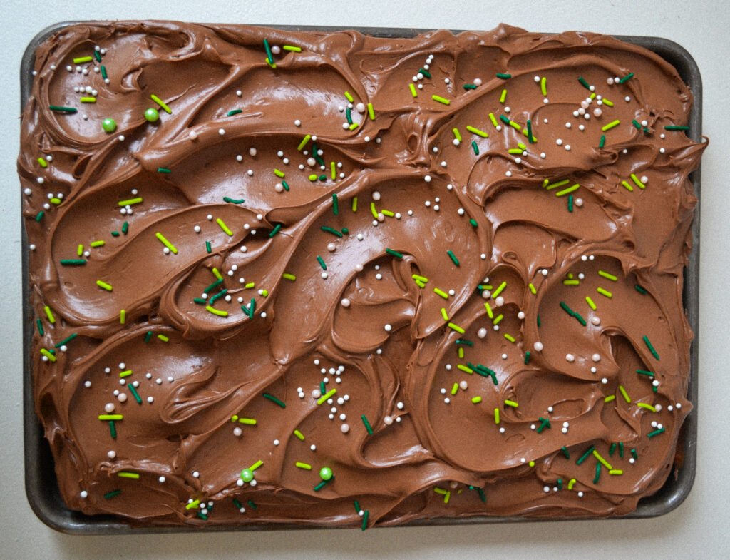 Yellow Cake With Whipped Chocolate Frosting - Francesca Zani